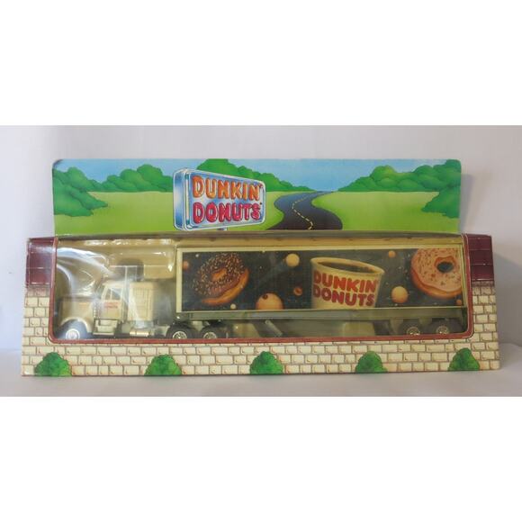 Dunkin Donuts | Toys | Vtg Dunkin Donuts Tractor Trailer New Diecast ...